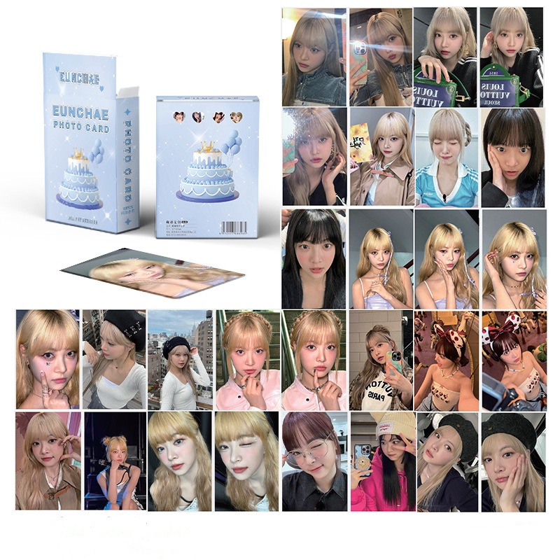 50-55pcs LE SSERAFIM Laser HOLOGRAPHIC LOMO Cards Sakura CHAEWON YUNJIN ...