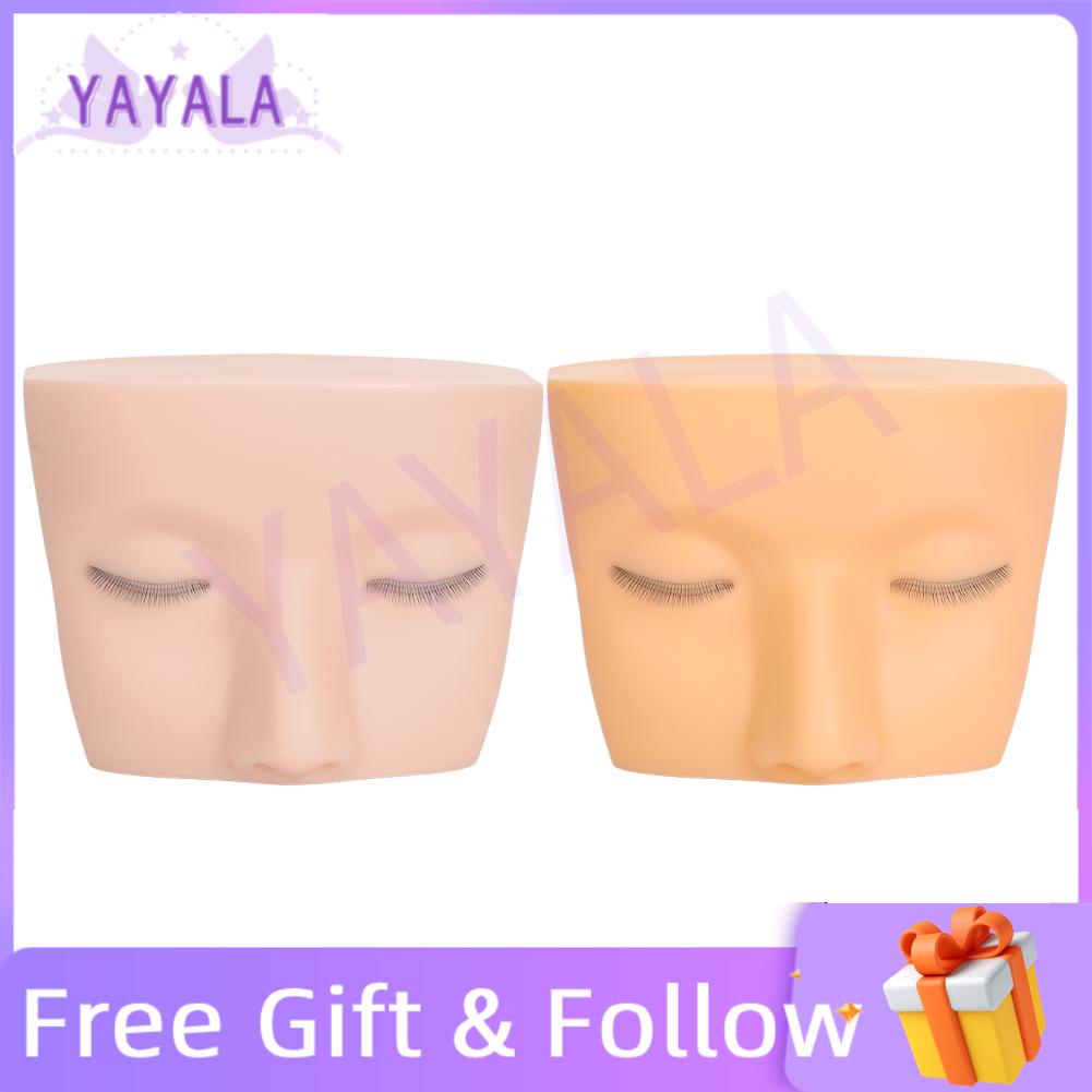 Yayala Lash Mannequin Head Elastic Realistic 3 Layer Lashes Eyelash ...