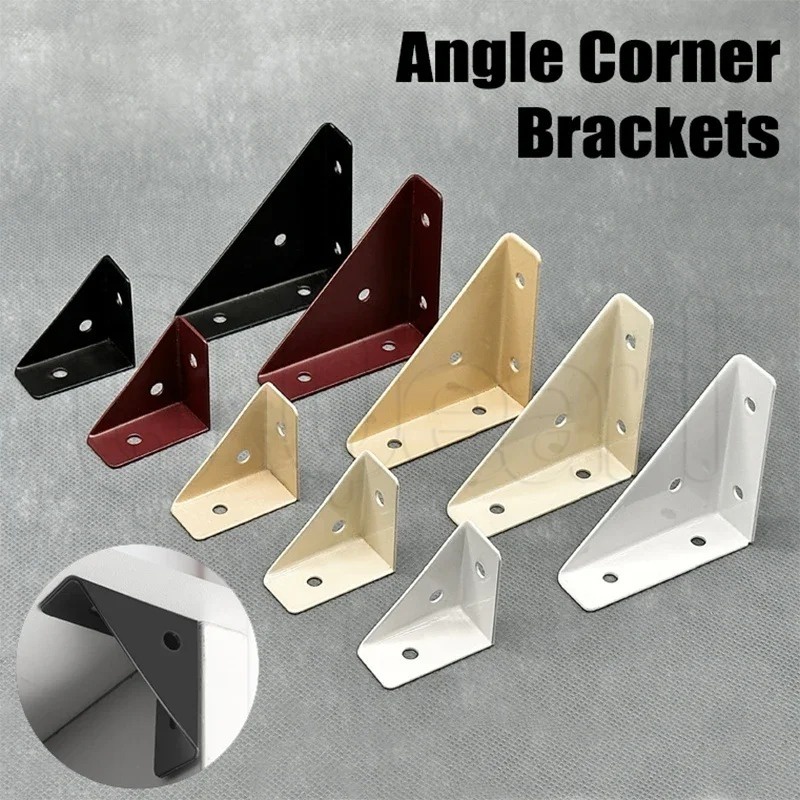 Angle Corner Brackets Furniture Connection Accessories / Shelves Steel ...