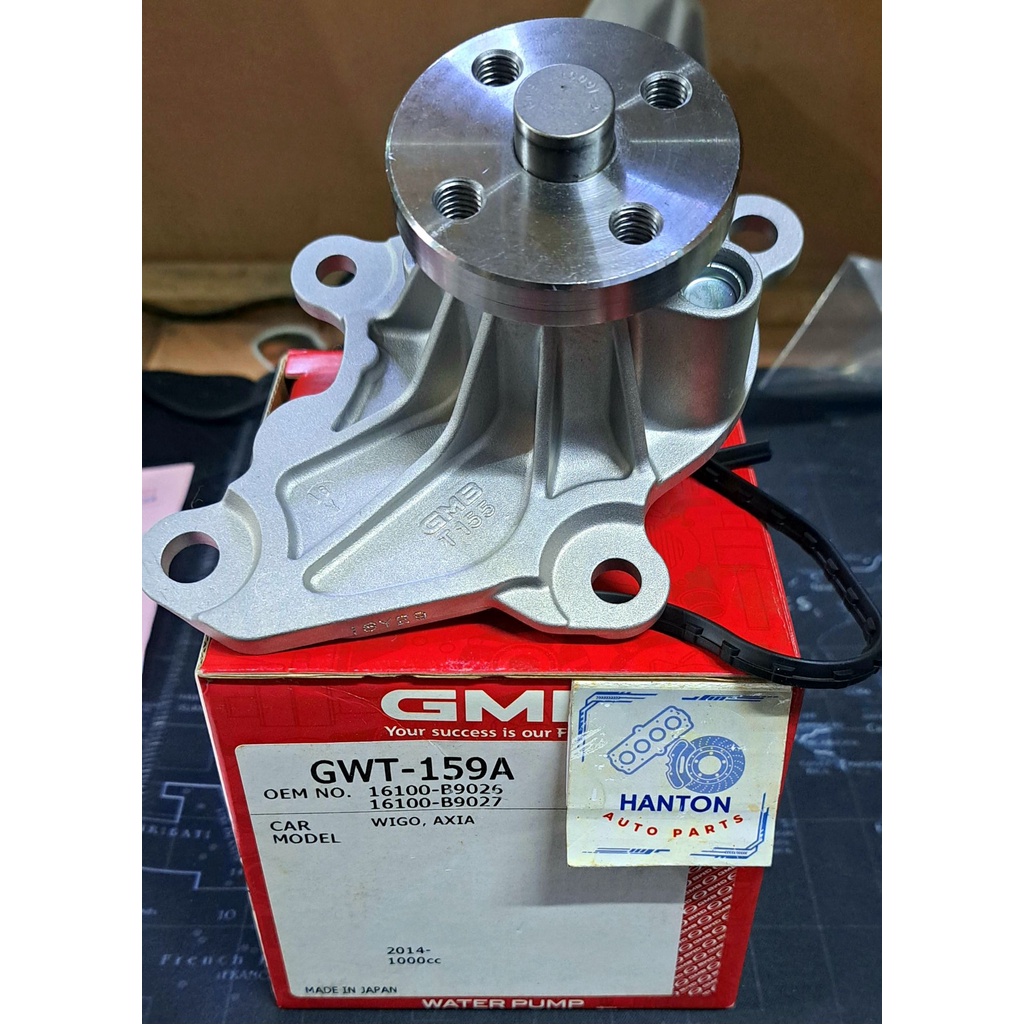 GMB water pump GWT-159A ( 16100-B9026/B9027) for TOYOTA WIGO , AXIA ...