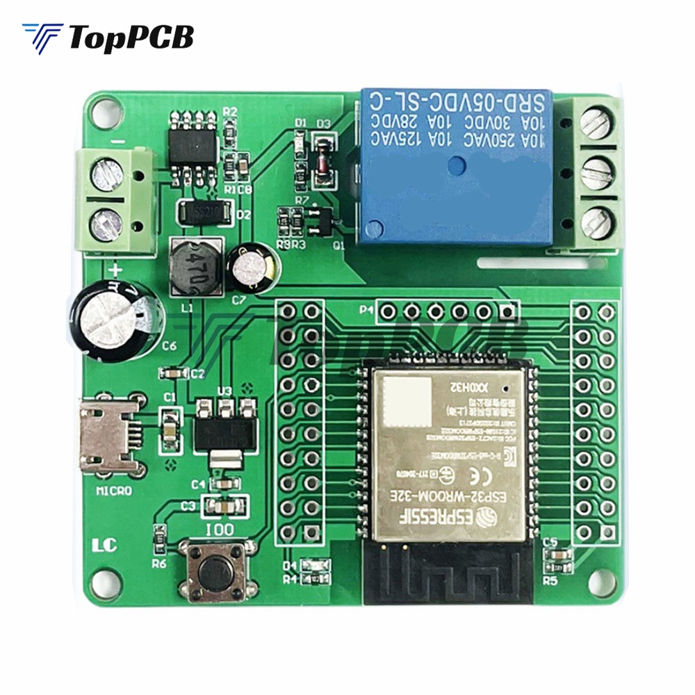 DC 7-60V 1Channel ESP32-WROOM Development Board Micro USB 5V Relay ...