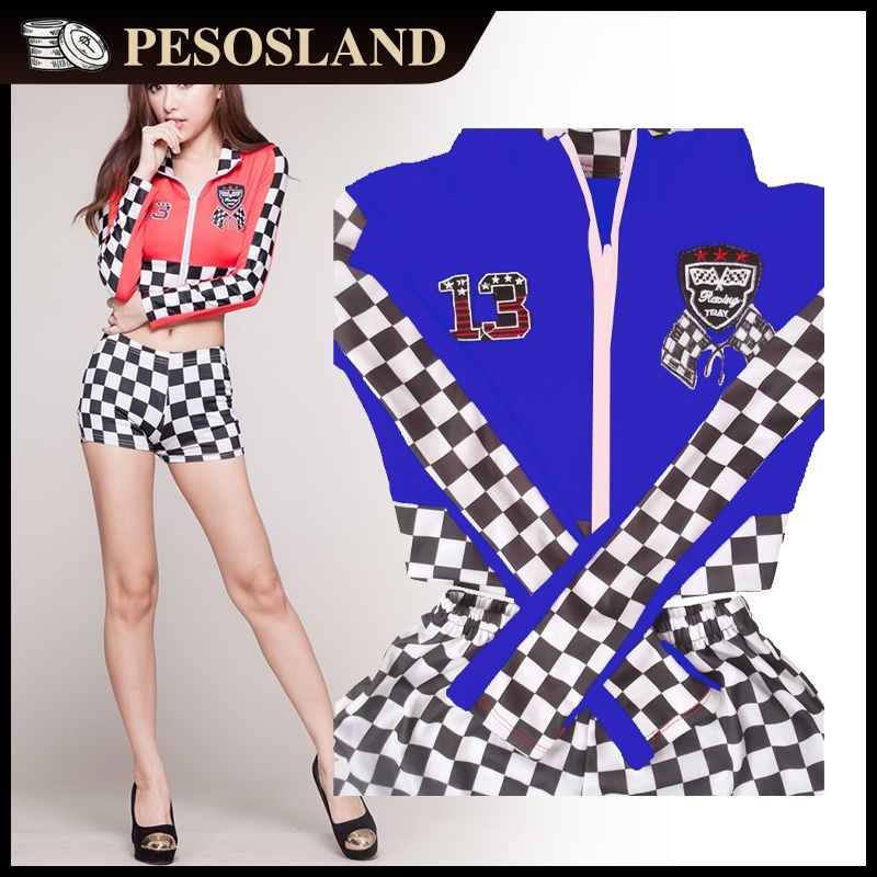 Racer Suit Racing Cheerleading Costumes Racing Car Model Costume ...