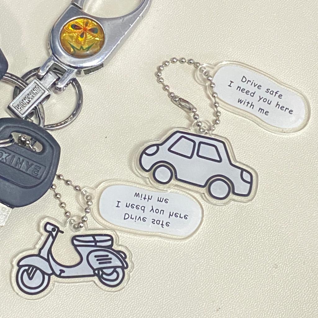 Steve Drive Safe I Need You Here With Me motorcycle/car Keychain ...