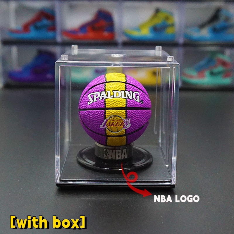 Mini Basketball+Acrylic Display Box Suitable for Home Decoration ...