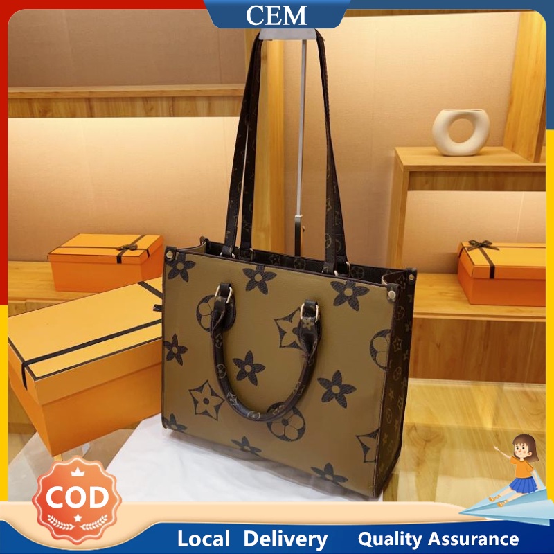 【COD】Ladies Large Bag Tote Bag Large Capacity Fashionable Shoulder Tote ...