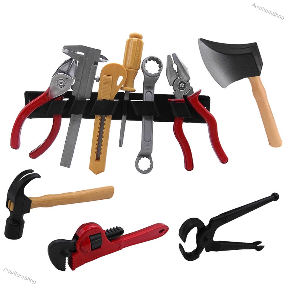 Plastic Building Tools Set Children Role-playing Construction Worker ...
