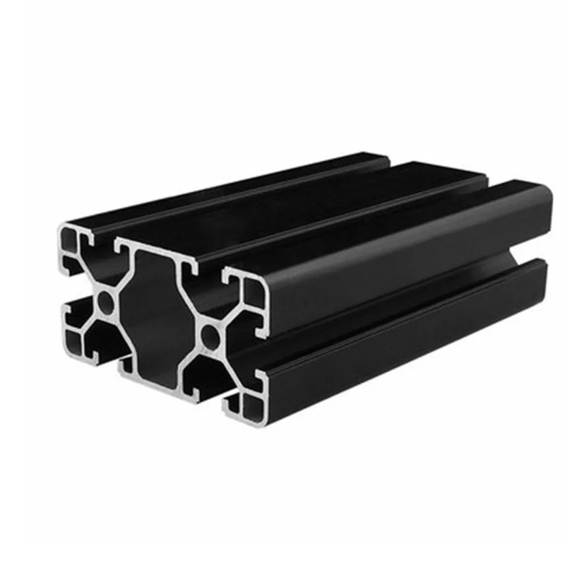 4080 Black Aluminum Profile Extrusion European Standard Anodized Linear ...