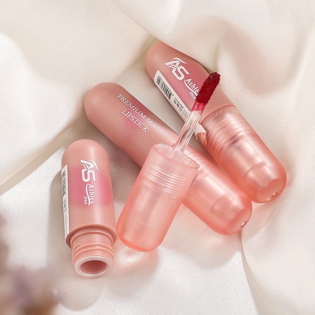 Ashley Shine Lipstick Moisturizing Shine Shimmer Lipstick Non-stick Cup ...