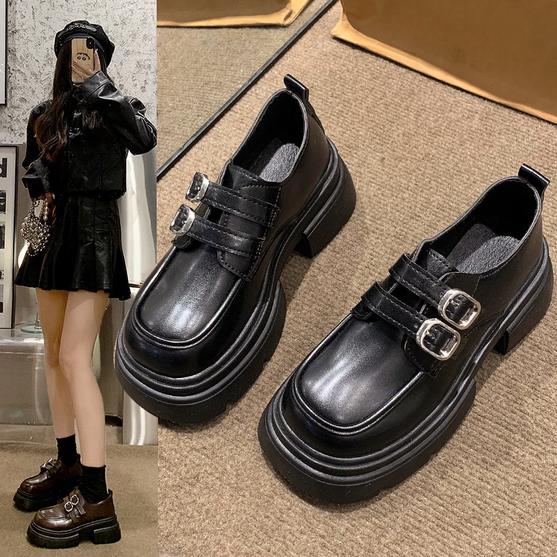 Mary Jane Lefu Roman Style Women's Shoes Round Toe Student Uniform ...