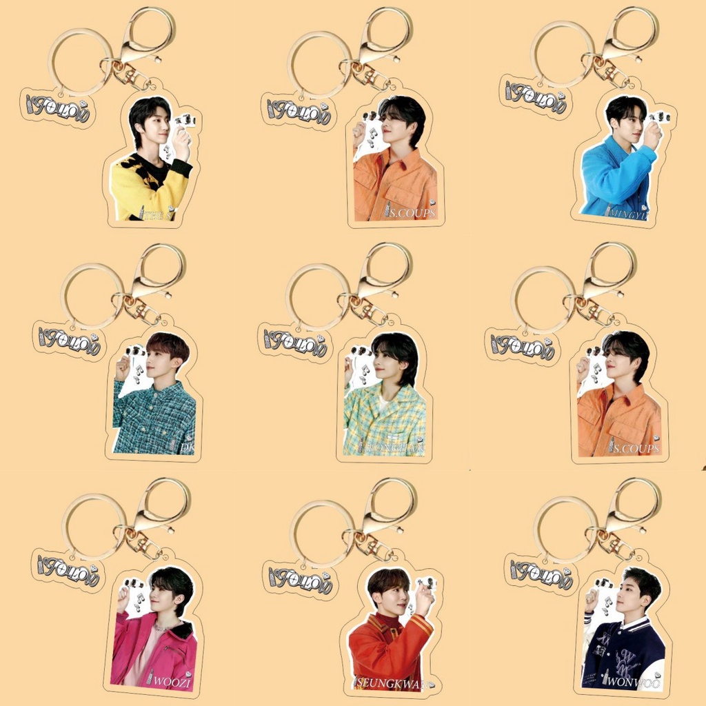 Seventeen Acrylic Key Chain Album Heaven Transparent Keyring Hanging Up ...