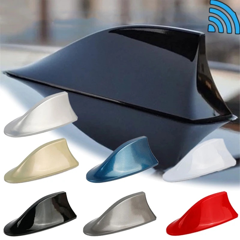 Multi-color Universal Car Roof Signal Amplified Shark Fin Antenna Auto ...