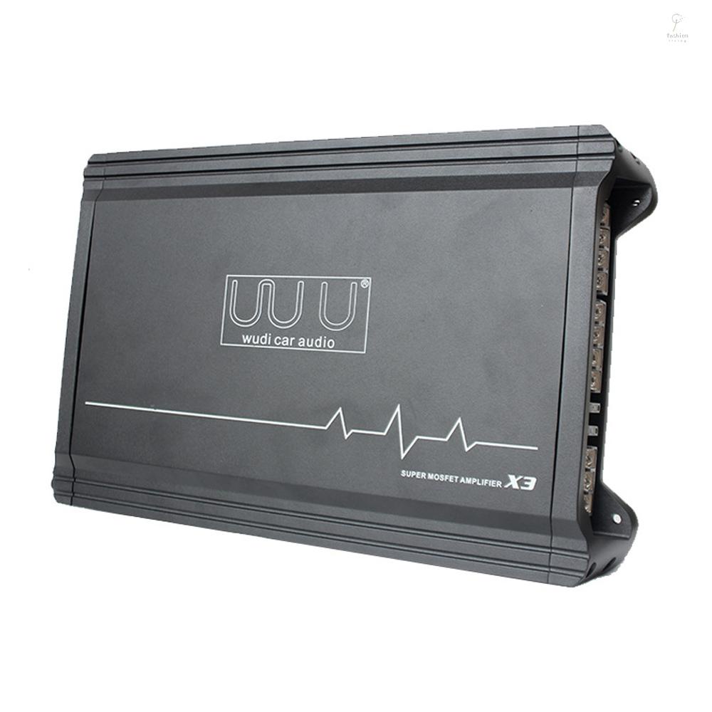 FLP 4 Channel Amplifier Car Audio Class AB Car Audio Component Stereo Aluminum Alloy Subwoofer ...