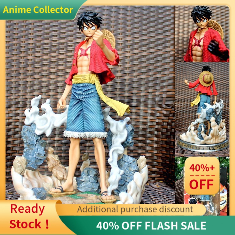 37cm Large One Piece Gk Dream Luffy Replaceable Hand Armed Color Statue ...