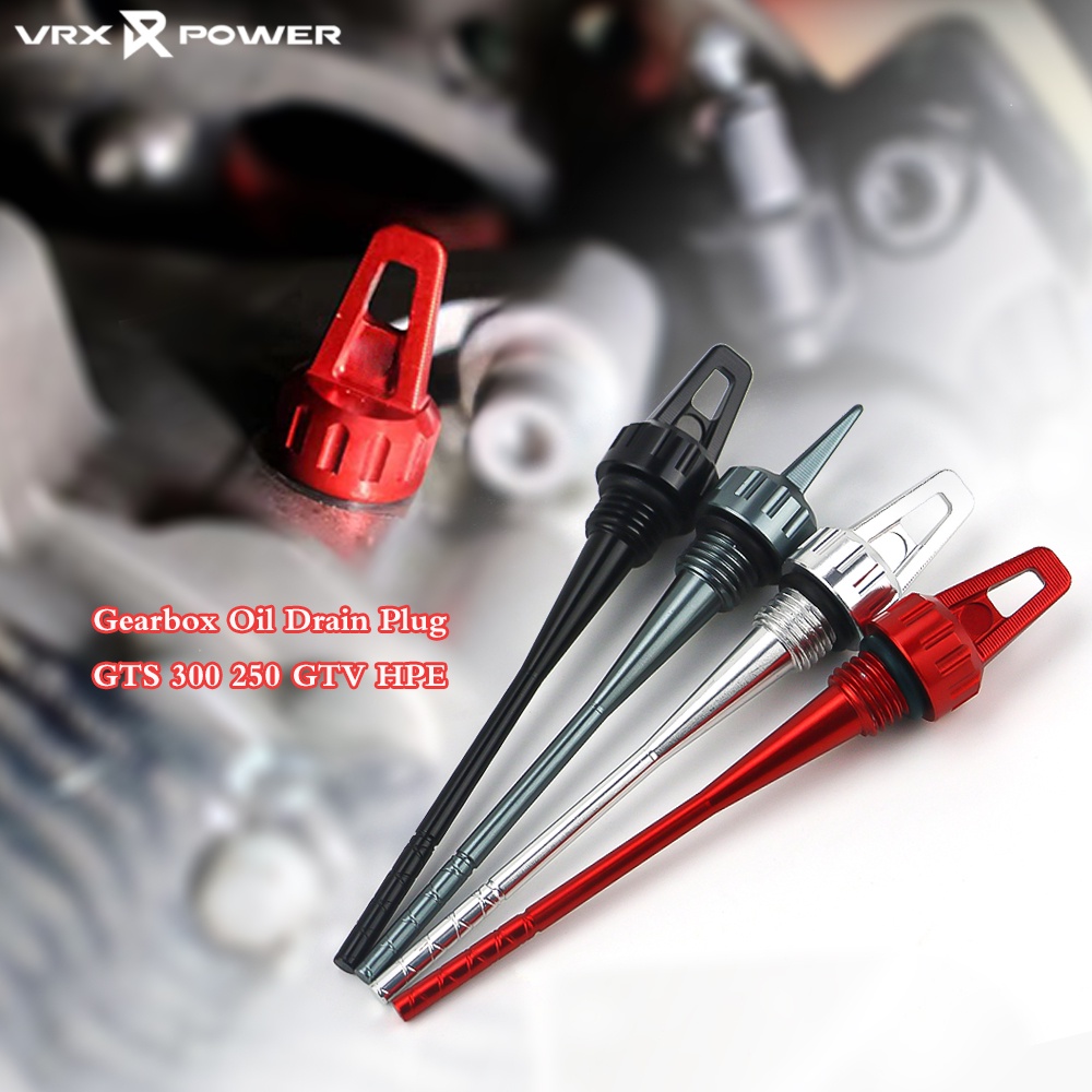 For VESPA GTS 300 GTV HPE Motorcycle Gearbox Oil Dipstick Plug Cap CNC ...