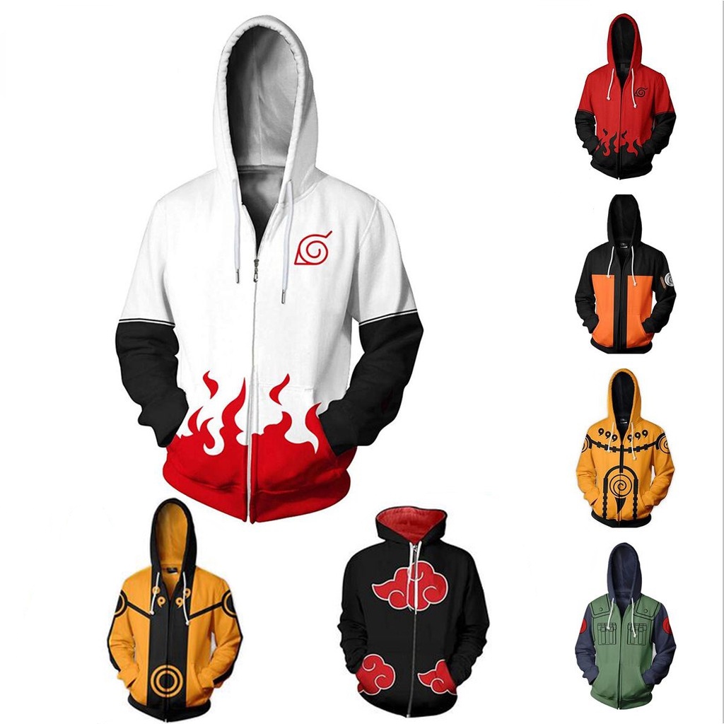 2024 New 3D Anime Naruto Boruto Hoodie Men Uzumaki Boruto Uchiha Sasuke ...