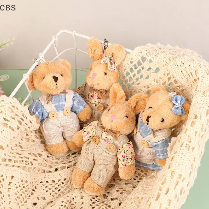 CBS Cute Wear Clothes Bear Plush Toy Cartoon Rabbit Pendant Soft ...