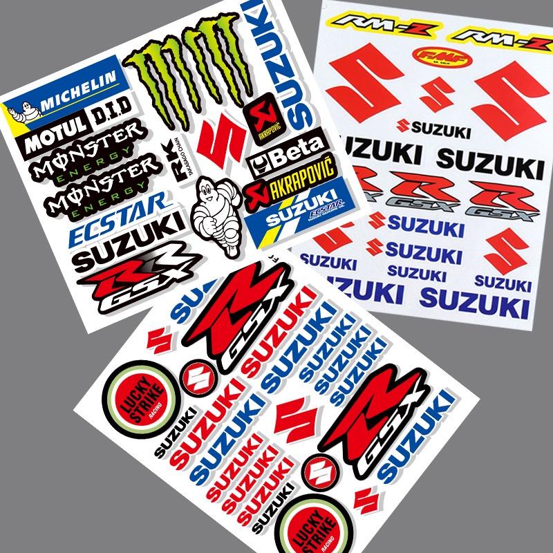 suzuki sticker for motorcycle vinyl waterproof reflective decal ...