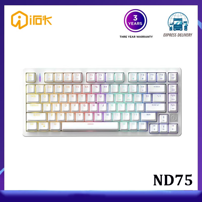 ND75 Esports Magnetic Axis Keyboard Wired Single Mode Transparent ...