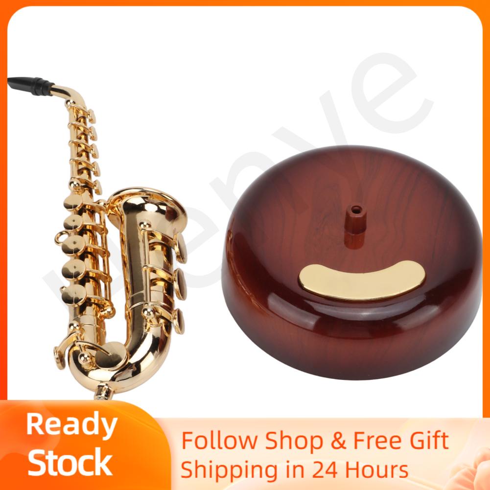 Henye Saxophone Music Box Mini Model Rotating for Home Decoration ...