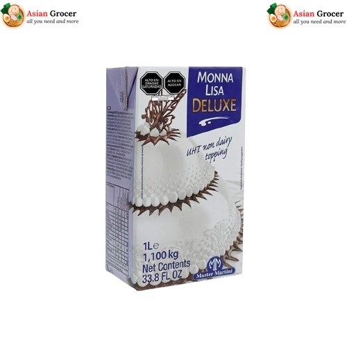 Monna Lisa Deluxe UHT Non-Dairy Topping Whipping Cream Made in Italy 1L ...
