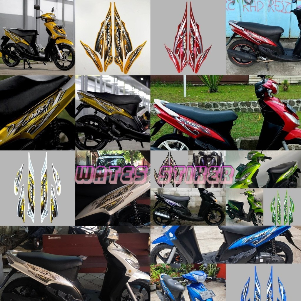Striping Decal Polet Sticker yamaha mio sporty 2010 list Standard body ...
