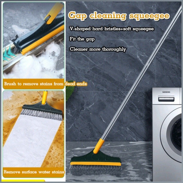 Ground Brush Bathroom Wiper Brush Wash Corner Toilet Tile Brush Brusher ...