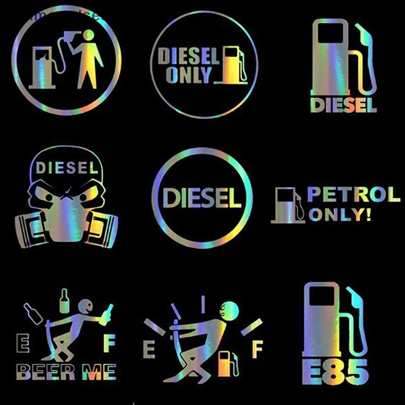 imm Funny Car Sticker Vinyl DIESEL ONLY Fuel Decals 3D Stickers Styling ...