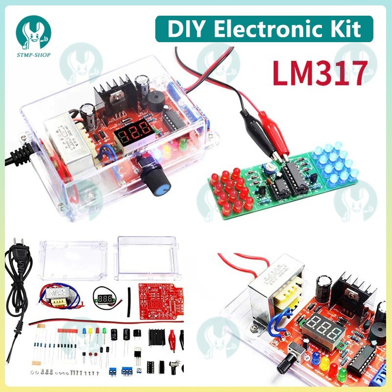 2025 NEW LM317 Adjustable Power Supply DIY Electronic Kit Regulated Voltage PCB Board 110V 220V ...