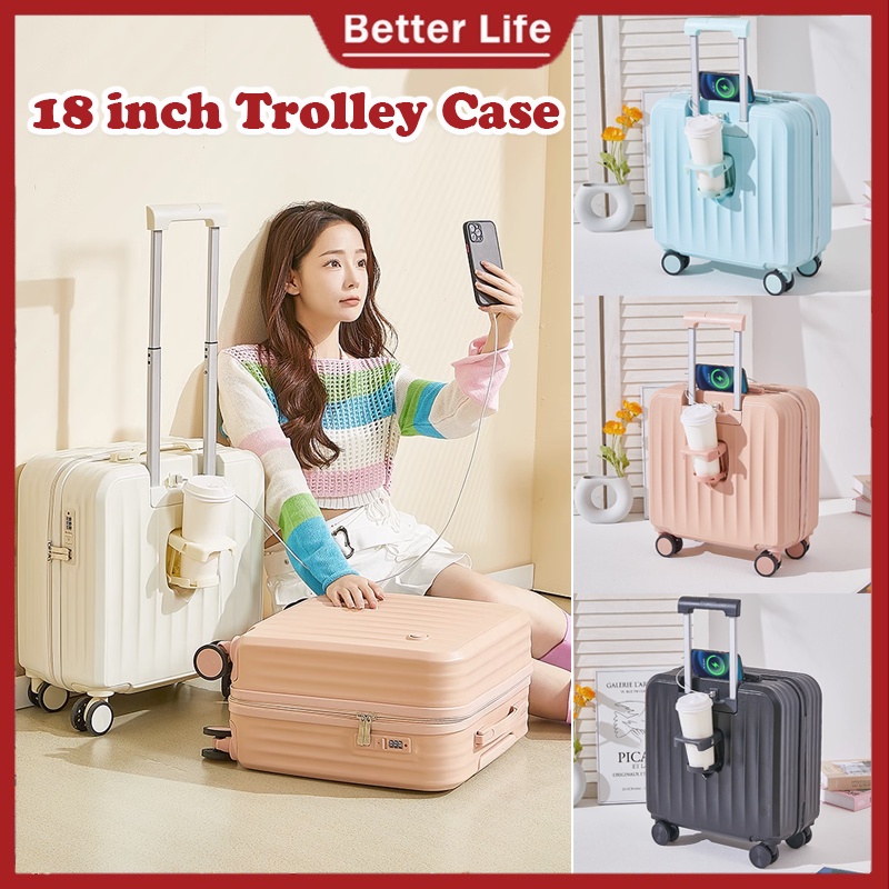 18 Inch Multifunctional Luggage Box Small Size Password Suitcase ...