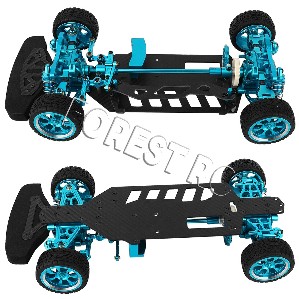 Metal &Carbon Fiber Shaft Drive 1/10 RC Touring Car Chassis Frame Body ...