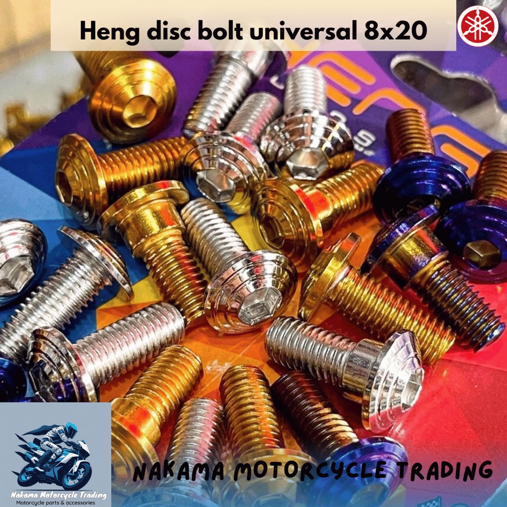 HENG YAMAHA DISC BOLT (8x20, 1PC ONLY) | Shopee Philippines
