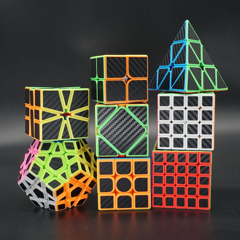 2x2 3x3 4x4 5x5 Carbon Fiber Speed Cube Megaminx Skewb Cube and Pyramid ...
