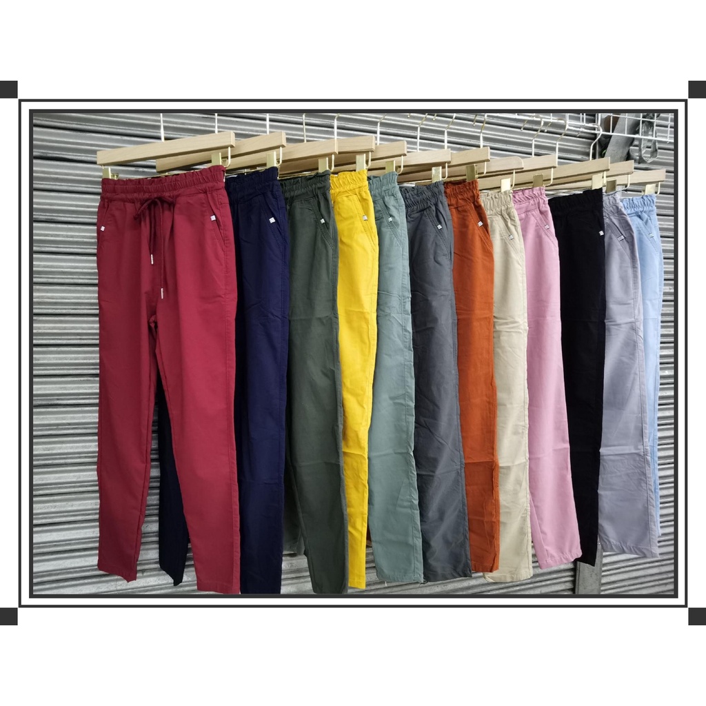 3XL 4XL Candy Pants Plain for Women/Men Stretchable / Office Wearing ...