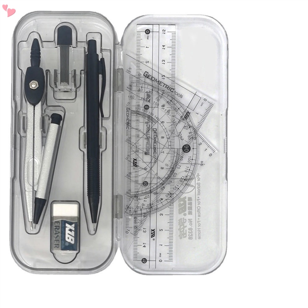 8 Pieces Math Geometry Kit Set Student Supplies,Includes Rulers ...