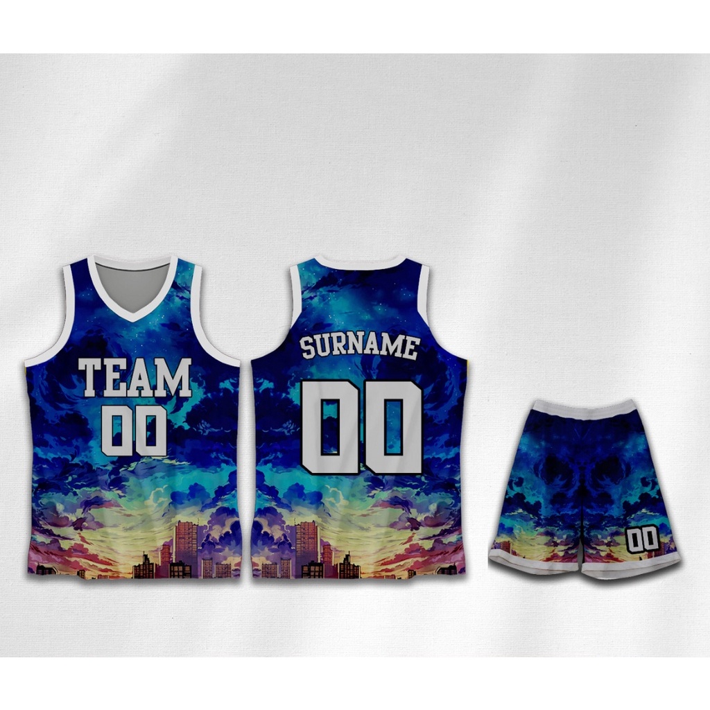 Customized Name and Number/Team Name Basketball Jersey Short Up and ...
