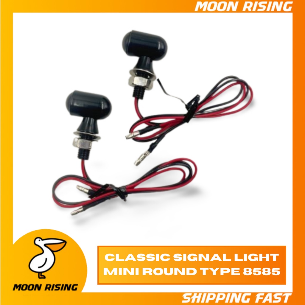 MOTORCYCLE CLASSIC SIGNAL LIGHT MINI ROUND TYPE 8585 | Shopee Philippines