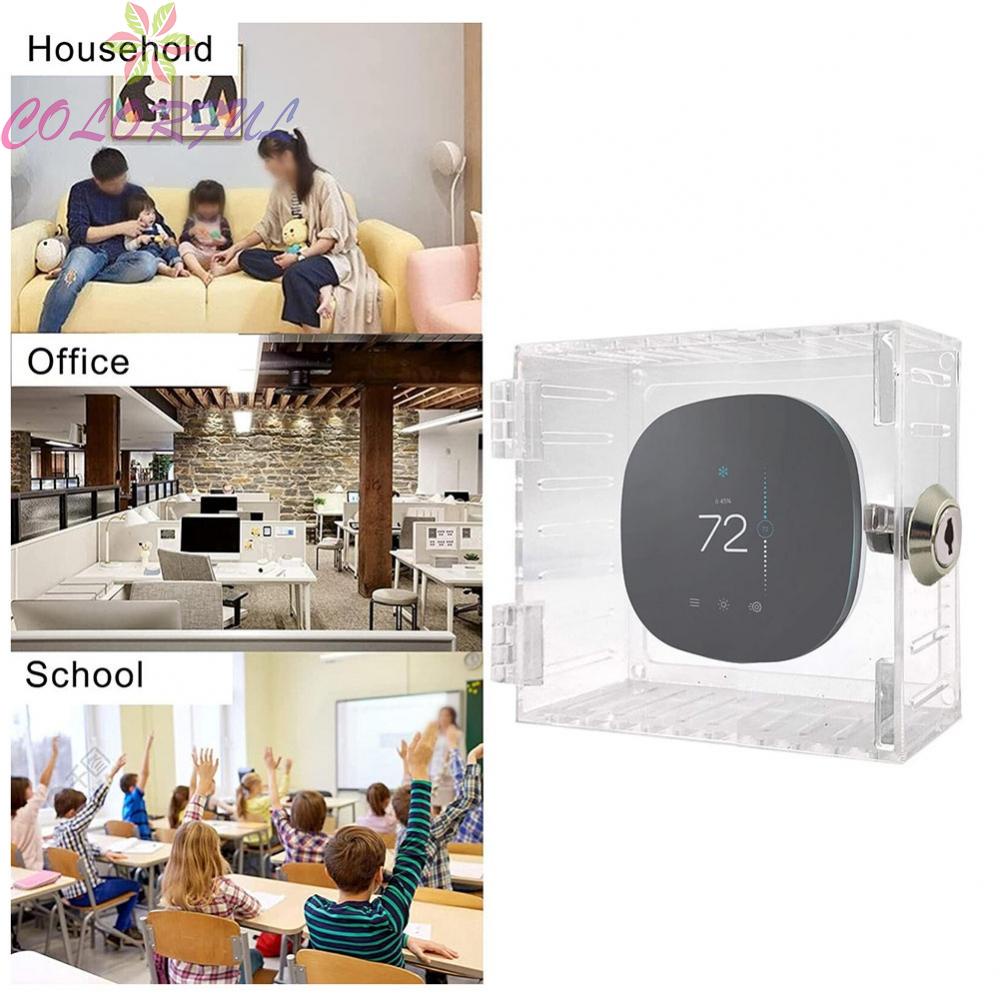 Protect your Thermostat with Clear Acrylic Guard Lock Box Clear Acrylic ...