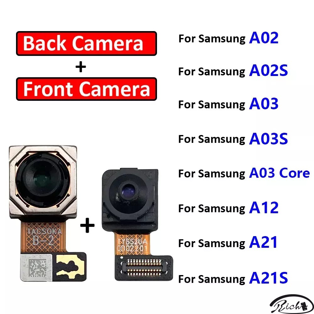 Front Back Camera For Samsung A02 A02S A03 Core A03S A12 A21 A21S Backside Facing Frontal Rear ...
