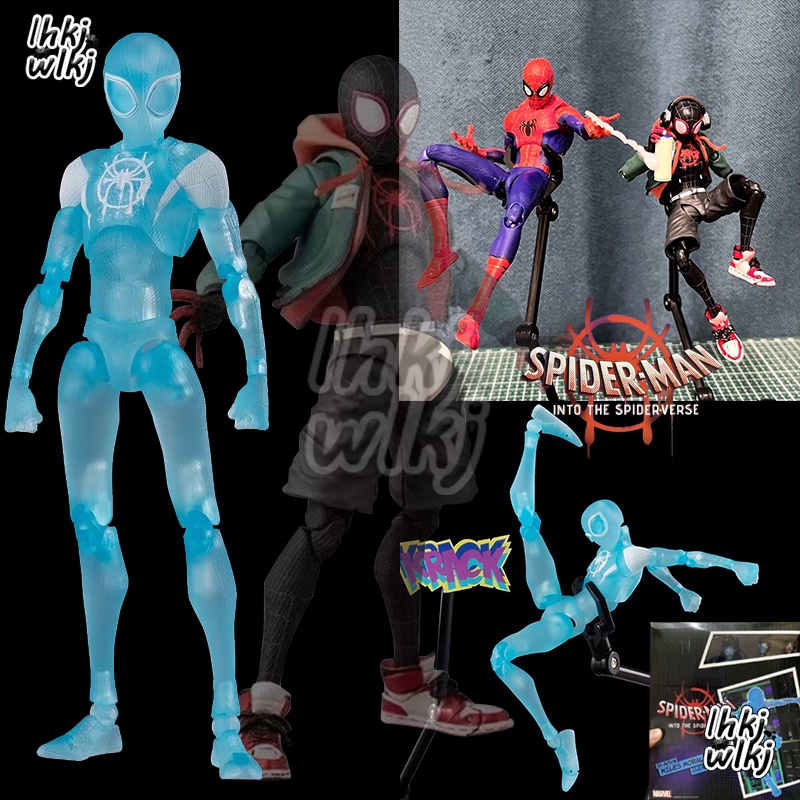 Spiderman Sv-action Action Figures Transparent Miles Morales Figure ...