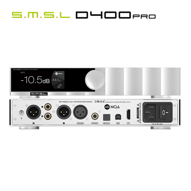 SMSL D400 PRO USB DAC AK4499EX+AK4191EQ MQA MQA-CD Support DSD512 32Bit ...