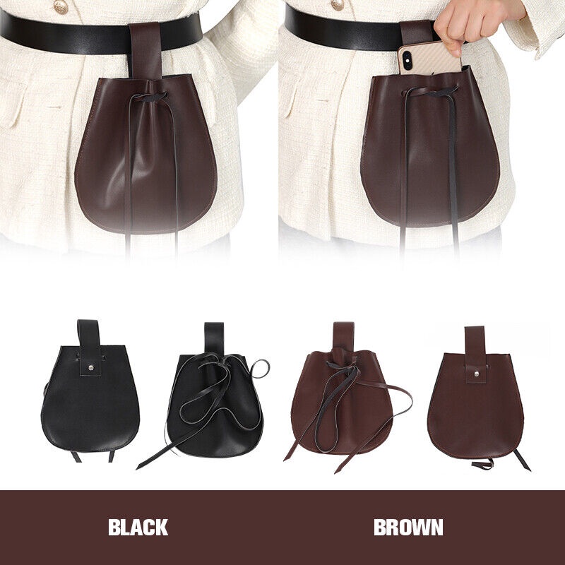 Retro PU Portable Waist Bag Medieval Knight Waist Purse for Cosplay ...