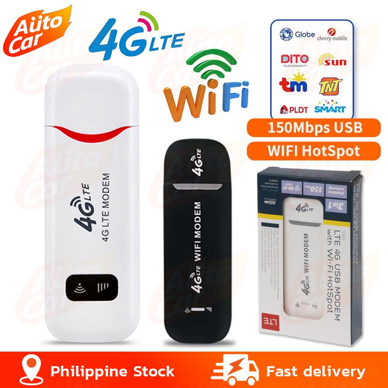 🇵🇭 Wireless LTE WiFi Router 4G SIM Card 150Mbps USB Modem WiFi Dongle ...