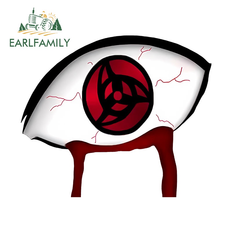EARLFAMILY 13cm Naruto Eyes Car Sticker Waterproof Sunscreen Occlusion ...