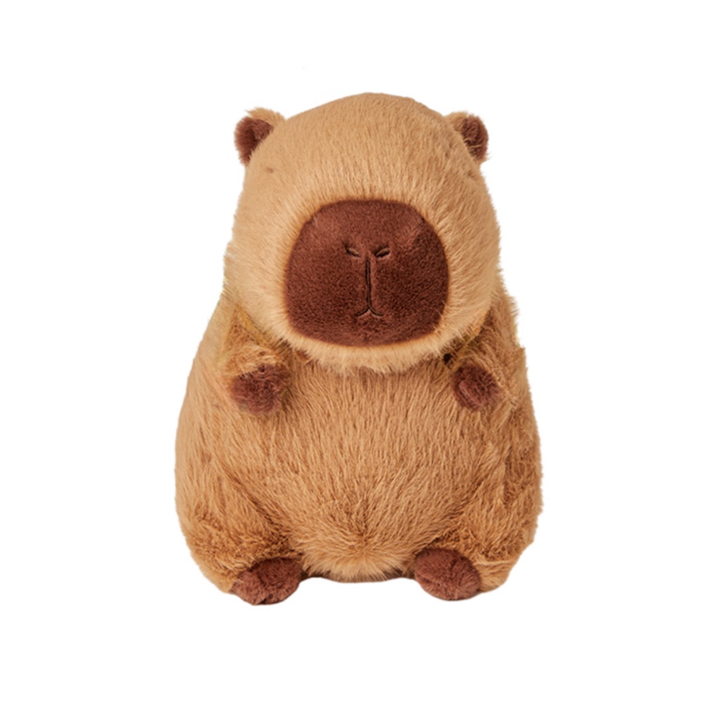 Capybara Plush With Turtle Backpack Simulation Capibara Anime Fluffty ...