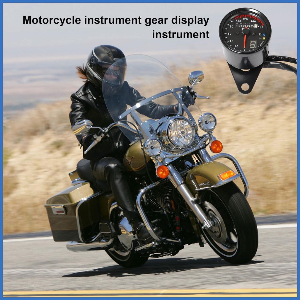 Motorcycle Instrument Gauge Retro Speedometer Mechanical Round Odometer ...