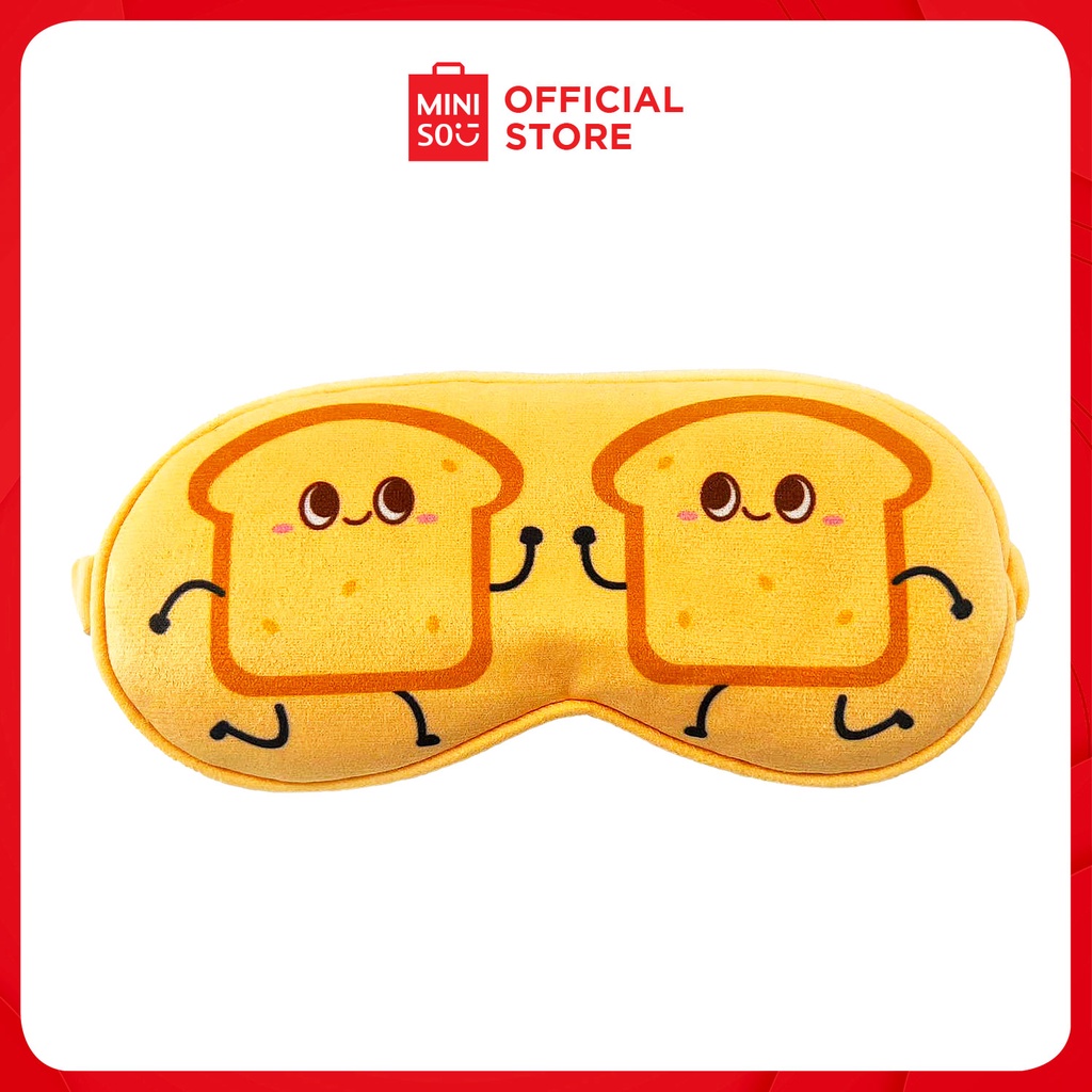 MINISO Happy Foods Collection Plush Sleep Mask (Toast) | Shopee Philippines