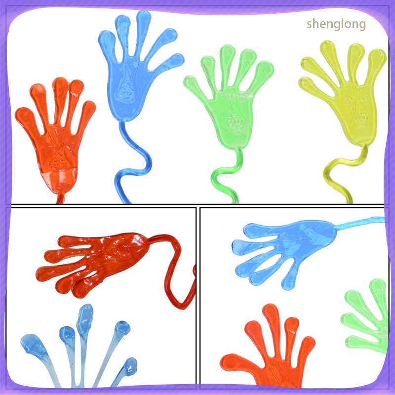 Kids Toy Retractable Sticky Palm Soft Rubber Nostalgia Casual Stretchy ...