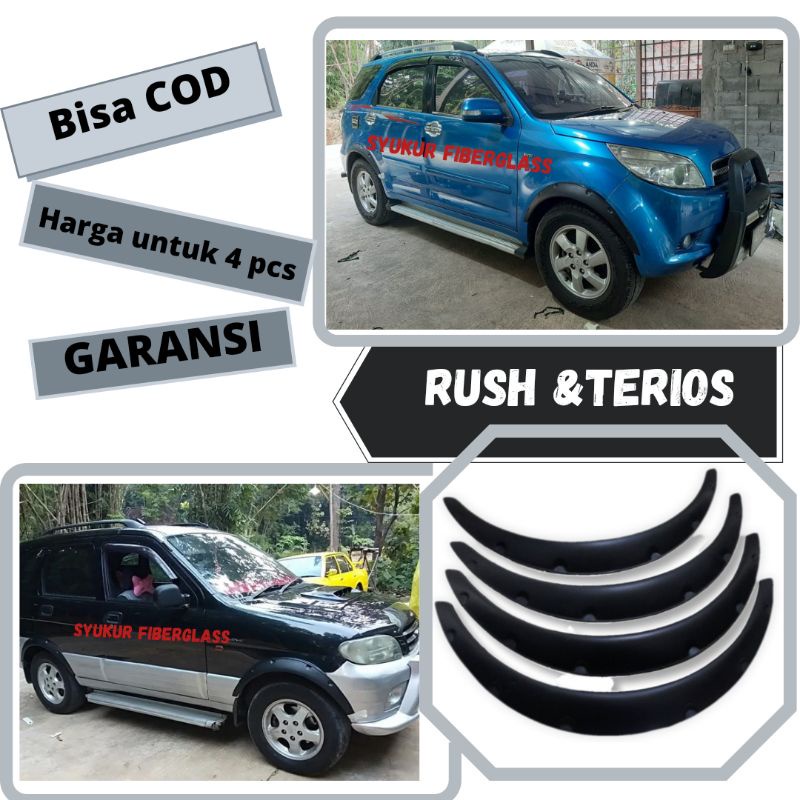Over Fender Rush Terios old 1 Set contains 4 PCS | Shopee Philippines