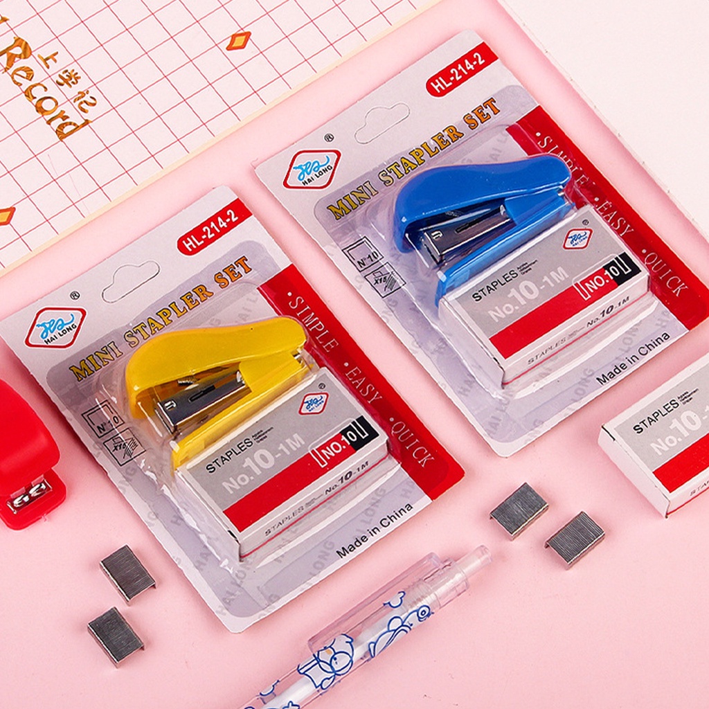 Portable Color Stapler Small Size Set Suitable for No. 10 Staples ...
