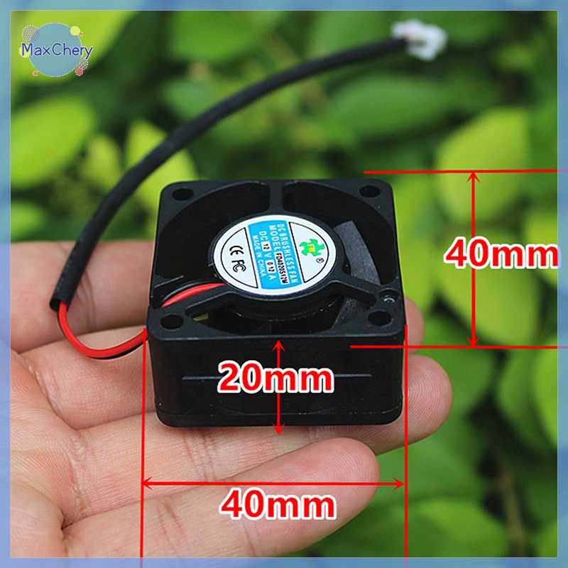 MCHY> Ultra-Miniature Brushless Fan Electric DC 12v 4020 Mini Micro ...